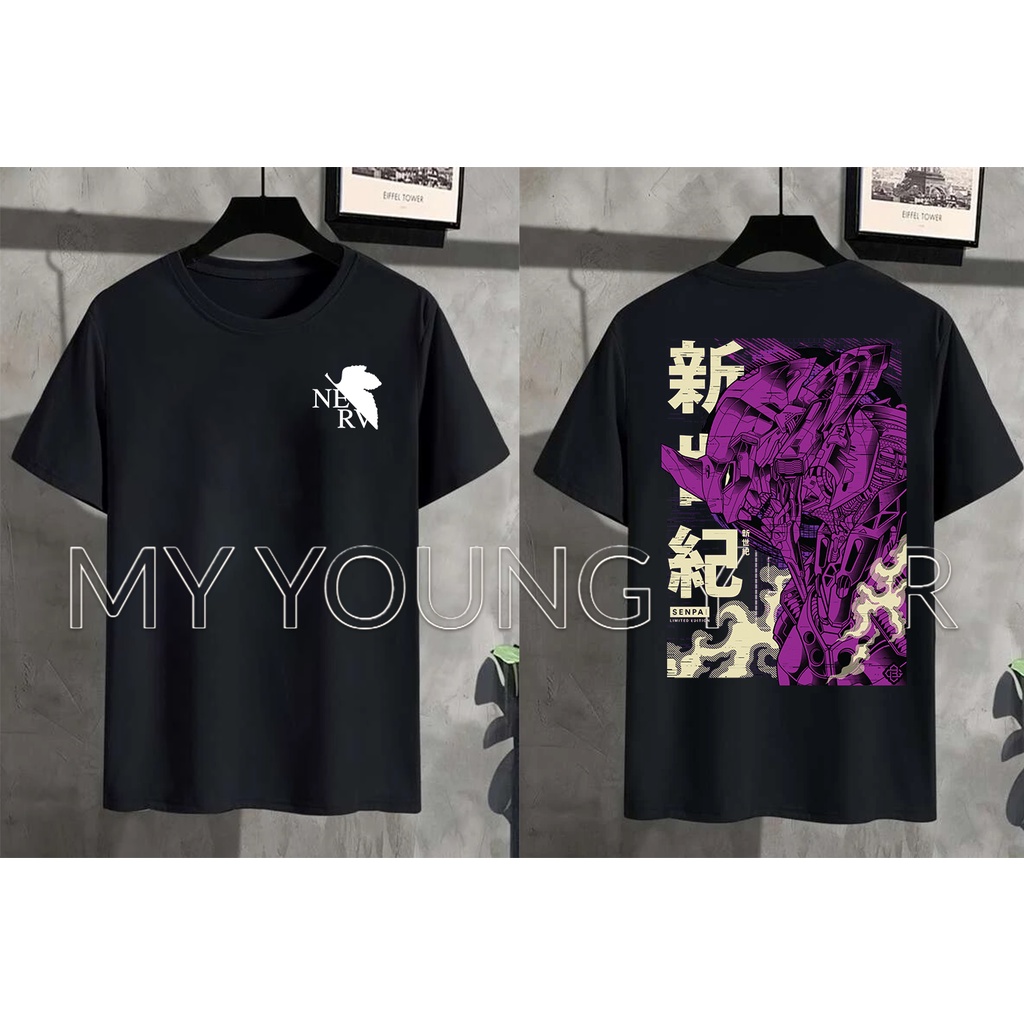 Evangelion Shirt Eva-01 T-Shirt Mecha Neon Genesis Tee Streetwear Shirt ...