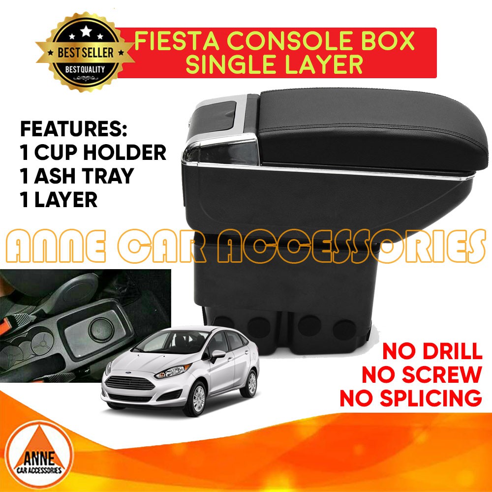 Ford Fiesta All Year OEM Arm Rest Armrest Console Box Premium Refitting ...