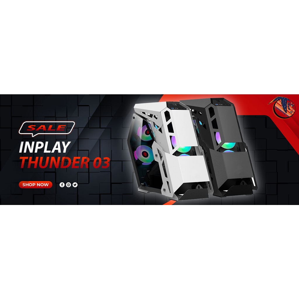 INPLAY THUNDER 03 MATX GAMING CASE | Shopee Philippines
