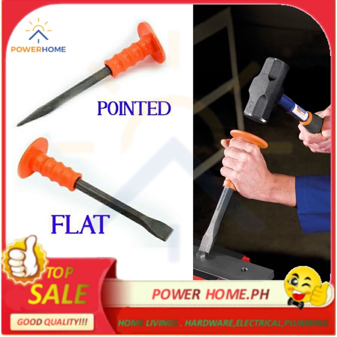HEAVY DUTY SINSIL COLD CHISEL FOR CONCRETE FLAT / POINTED | Shopee ...