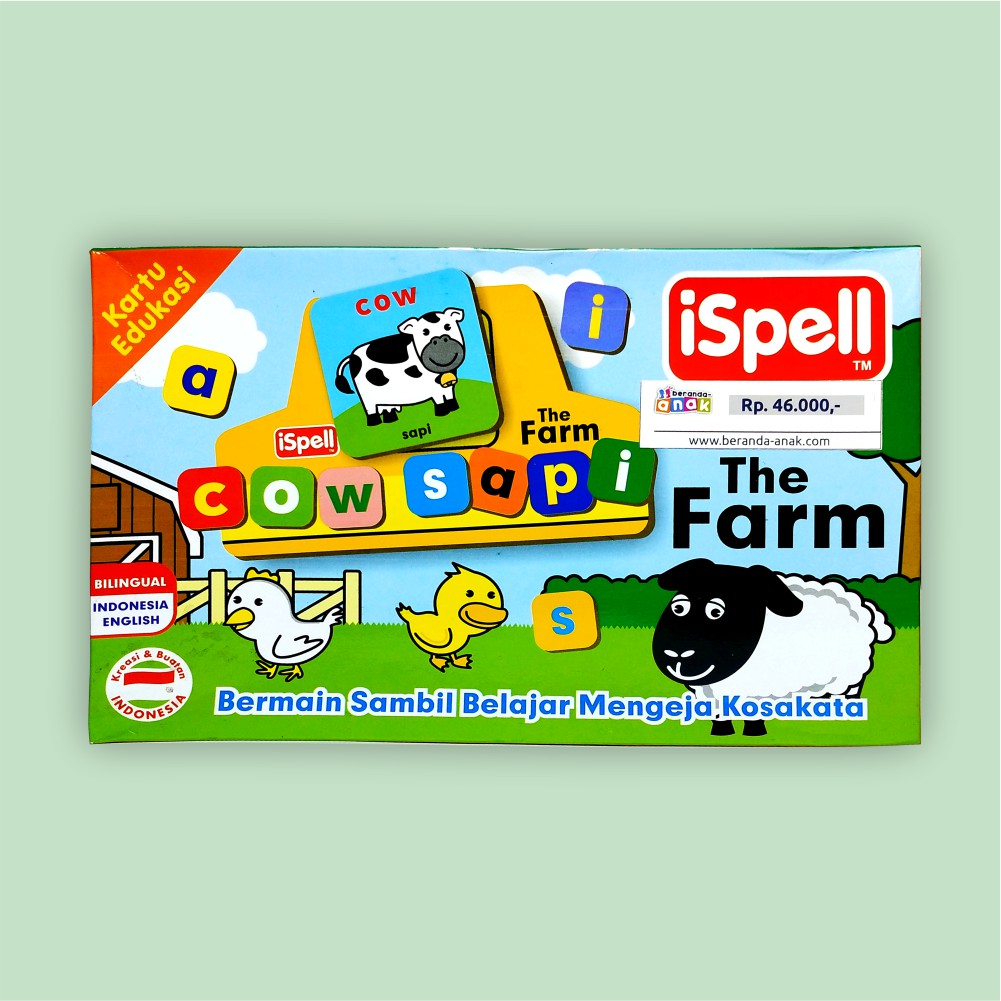 Flash Cards (Educational Cards) Ispell The Farm Toddlers, Preschool, Kindergarten | Shopee ...