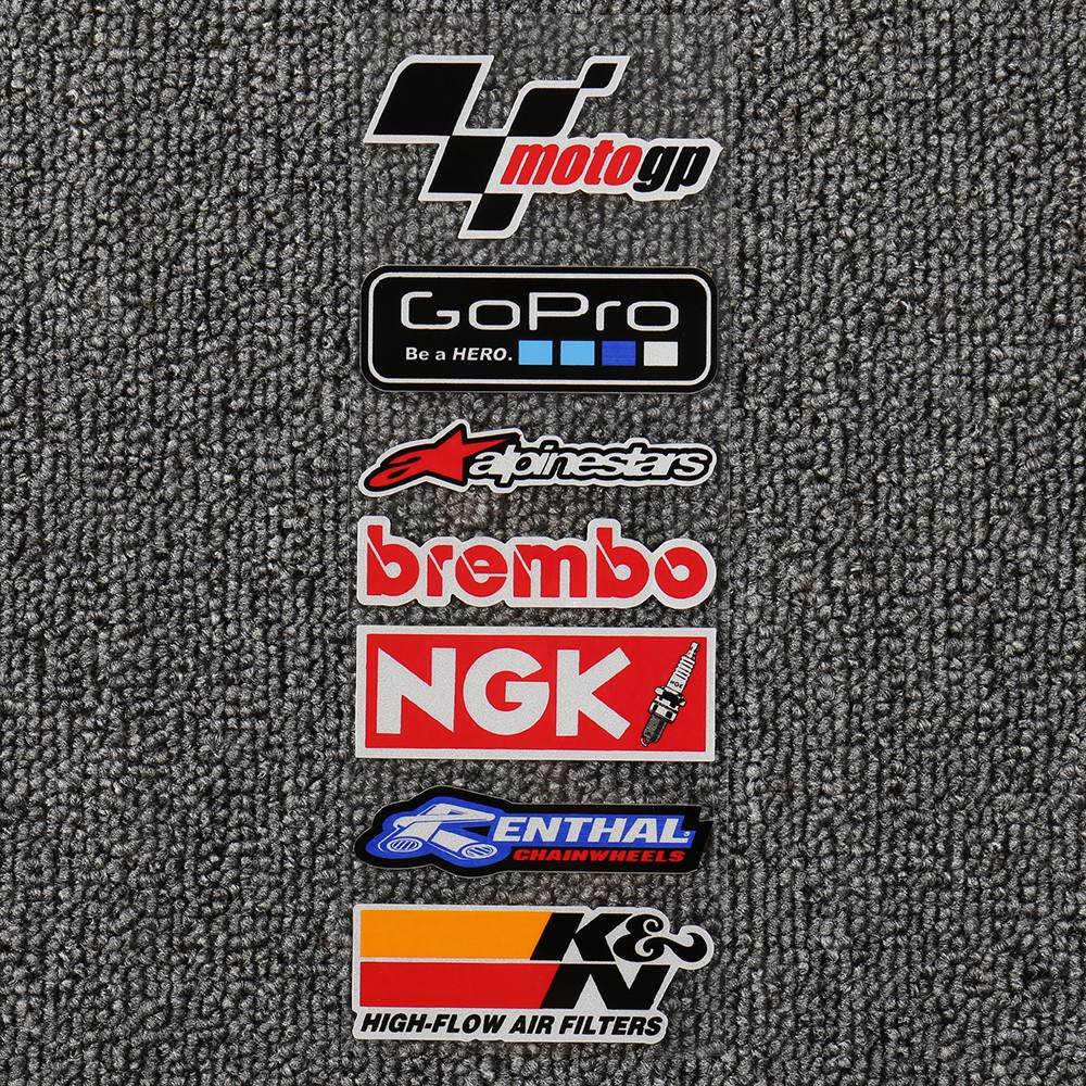 Original Racing Sponsor Sticker Motorcycle Helmet Decal Waterproof Car ...