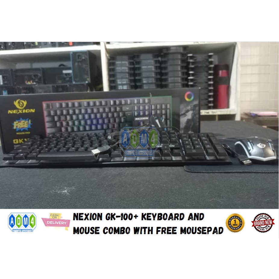 NEXION GK-100+ KEYBOARD AND MOUSE COMBO | Shopee Philippines