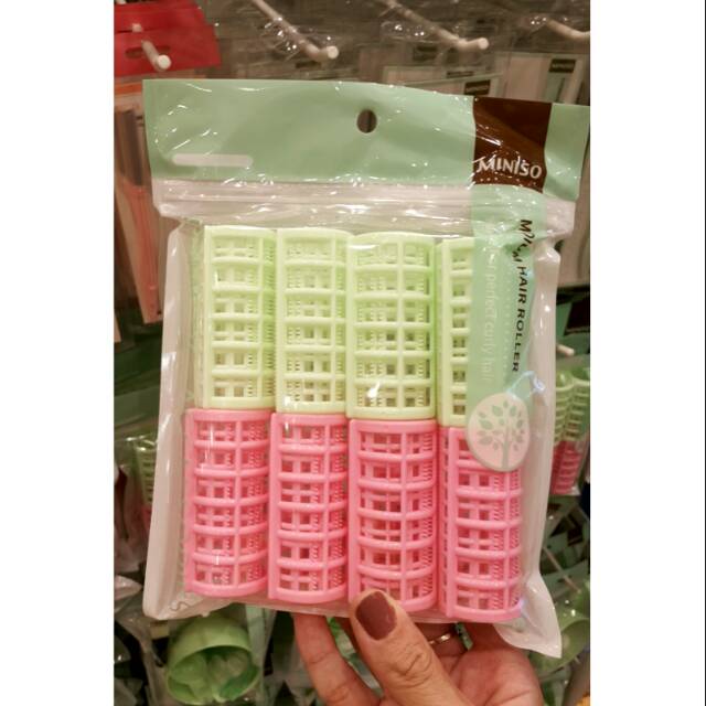 MINISO HAIR ROLLER available in 2 sizes. Miniso HAIR roll Ready ...