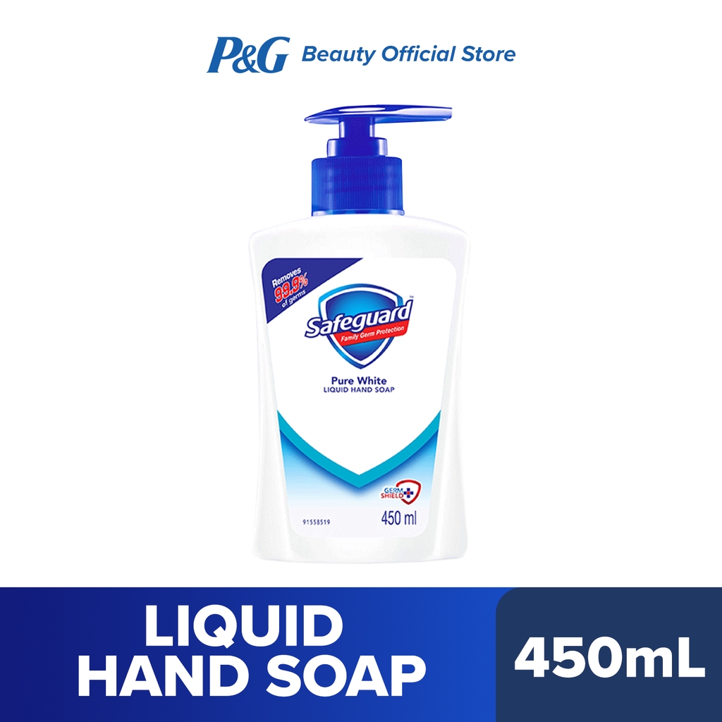 Safeguard Pure White Liquid Hand Soap 450ml Shopee Philippines