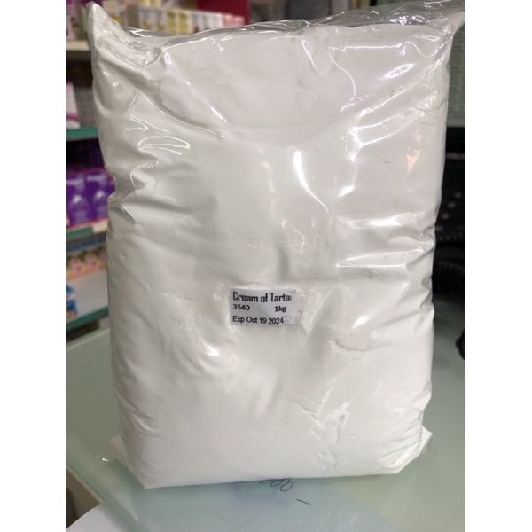 Cream of Tartar 1kg Potassium Bitartrate Rochelle’s Salt | Shopee ...