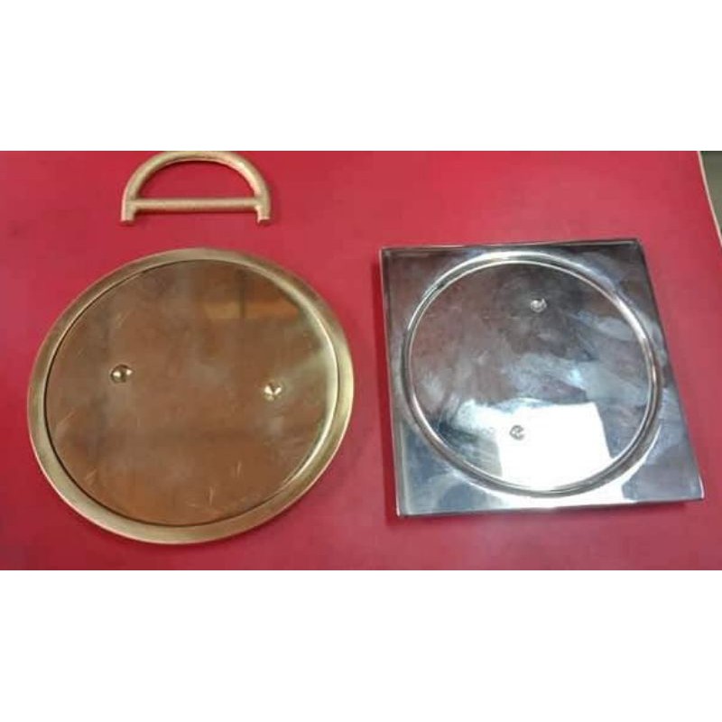 Clean out 4" x 4" stainless & brass RENZROBIN88 | Shopee Philippines