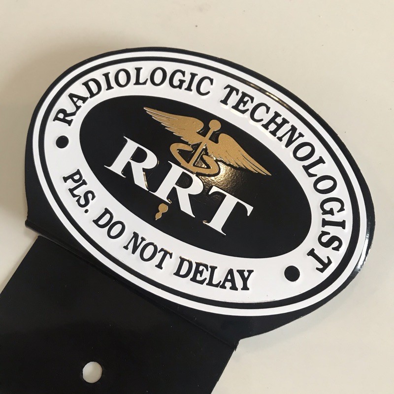 Radiologic Technologist RRT Car Profession Plate Emblem Auto Car ...