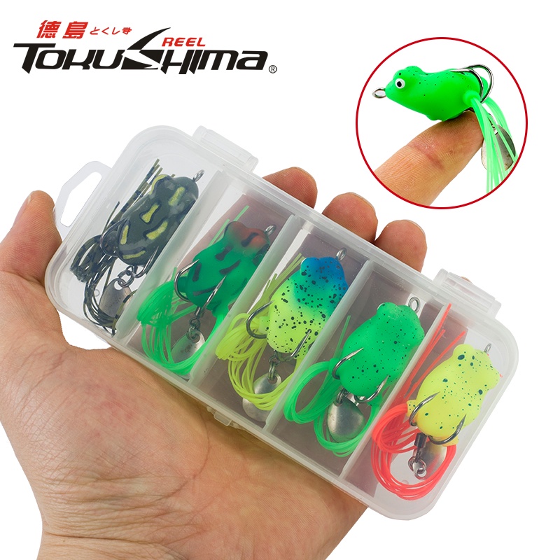 Mini Soft Frog 5Pcs/Boxed 3cm/4.2g Soft Plastic Frog Floating Bait Soft ...