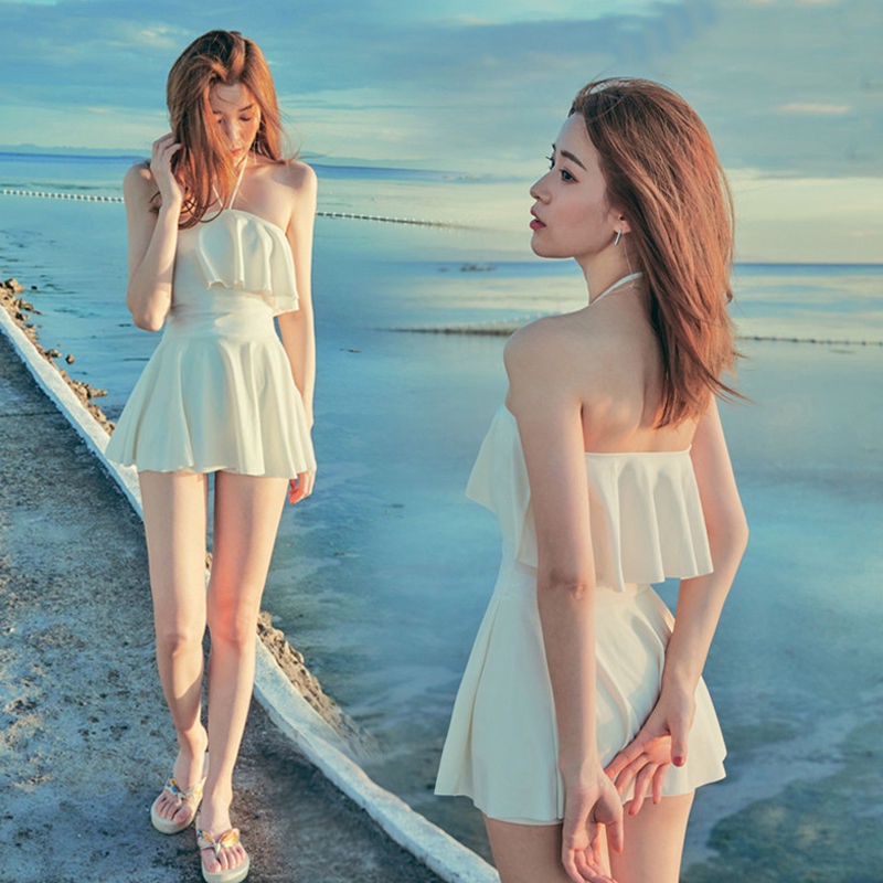 Swimsuit Female Conservative Large Size Student Korean Version Bathing ...