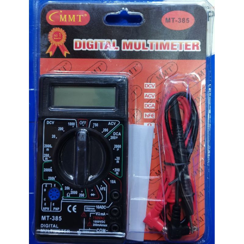 MMT DIGITAL MULTIMETER TESTER MT-385 | Shopee Philippines