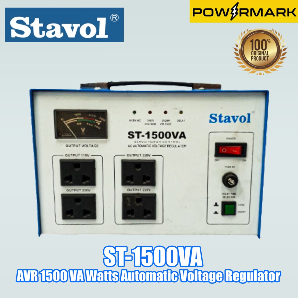 STAVOL ST-1500VA Automatic Voltage Regulator | Shopee Philippines