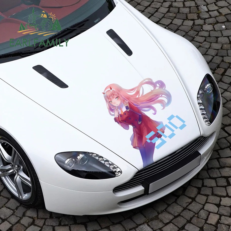 EARLFAMILY 43cm x 30.7cm For Zero Two Waterproof Car Stickers Vinyl ...