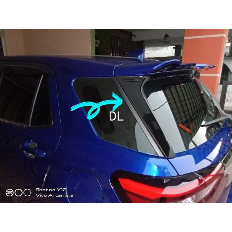 Perodua Ativa DL Rear Spoiler Side Carbon Fibre Trim | Shopee Philippines