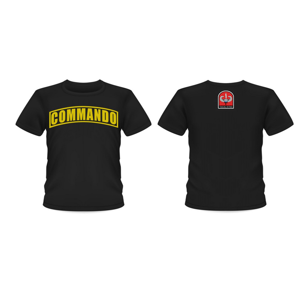 COmmANDO TSHIRT WITH LOGO | Shopee Philippines