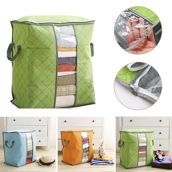 Foldable Clothes Closet Storage Bag （random color） | Shopee Philippines