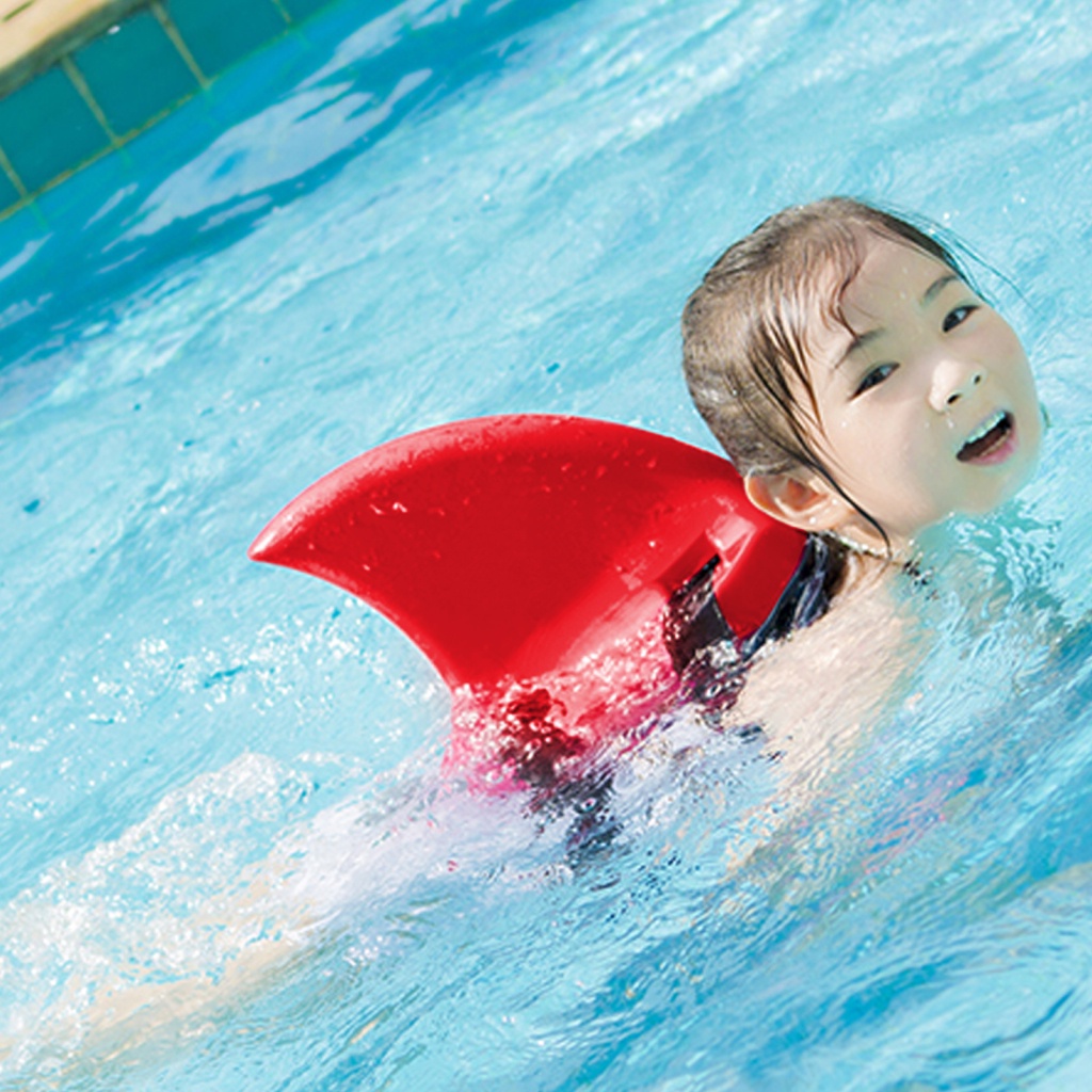 [Ready Stock]Shark Shape Kid Swim Fin Swim Ring Float Toy Aid Floats ...