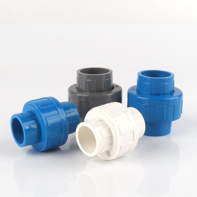White PVC Union 20mm Aquarium Fitting Pipe Coupling Water Supply ...