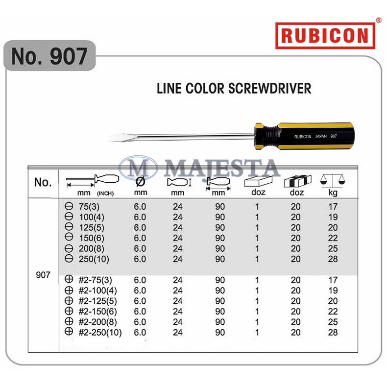 MPC RUBICON SCREW DRIVER 907 SERIES | Shopee Philippines