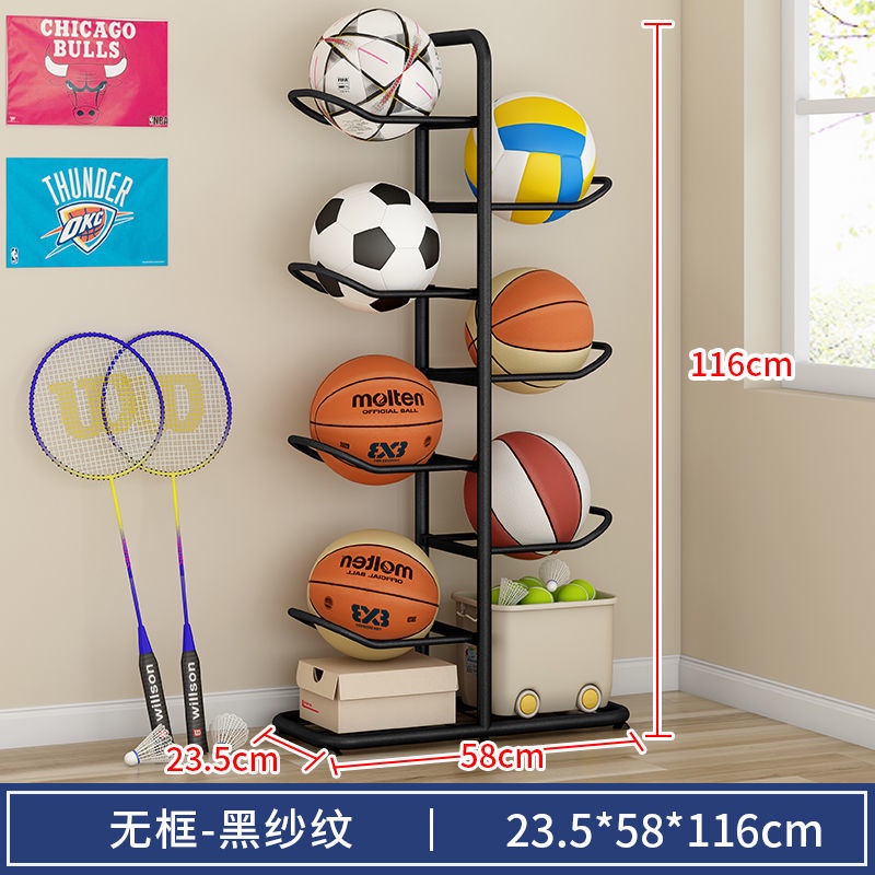 Storage Rack Household Indoor Foot Volleyball Rack Badminton Storage ...
