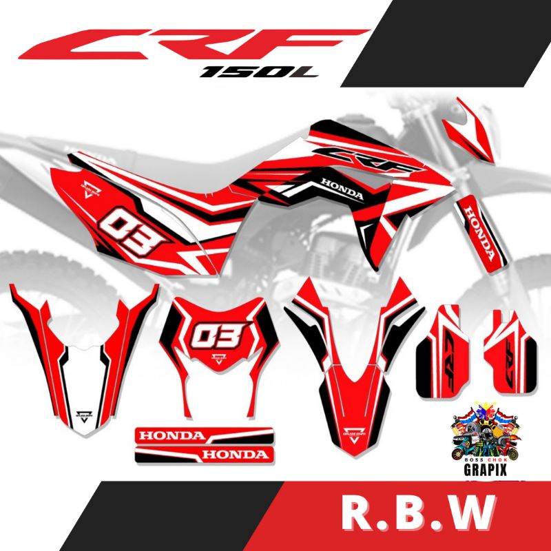 Honda CRF 150 Full Body Decals (Free Stickers) | Shopee Philippines