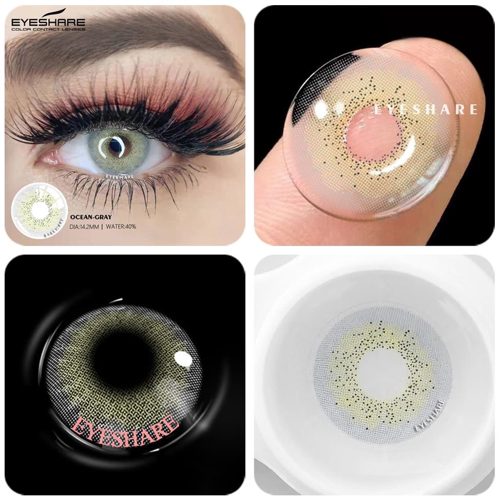 EYESHARE Natural Colored Contact Lenses for Eyes 1pair OCEAN Series ...
