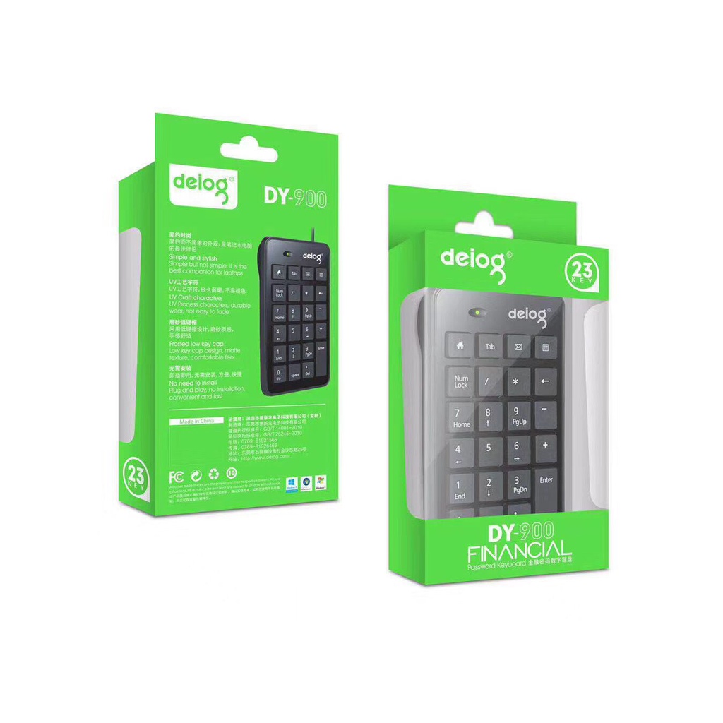 Universal Numeric Keypad Deiog Dy-900 Compact Design,23 Profile Keys ...
