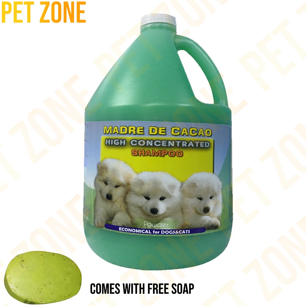 Dog Shampoo 1 Gallon High Concentrate with FREE soap (Powder) | Shopee ...