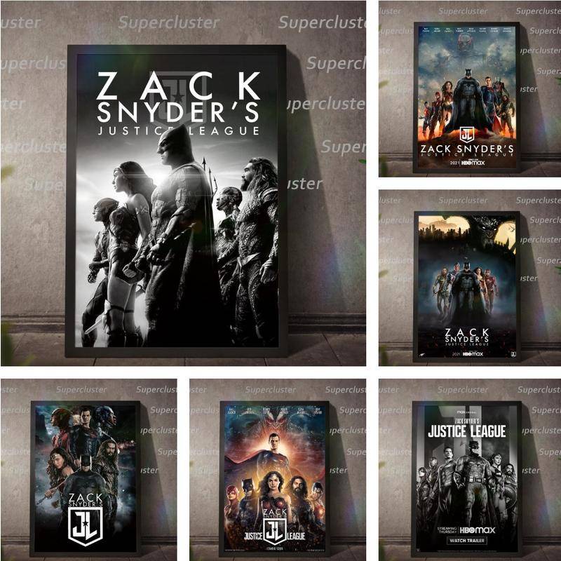 DC Canvas Zack Snyder Justice League Batman Superman Painting Poster ...