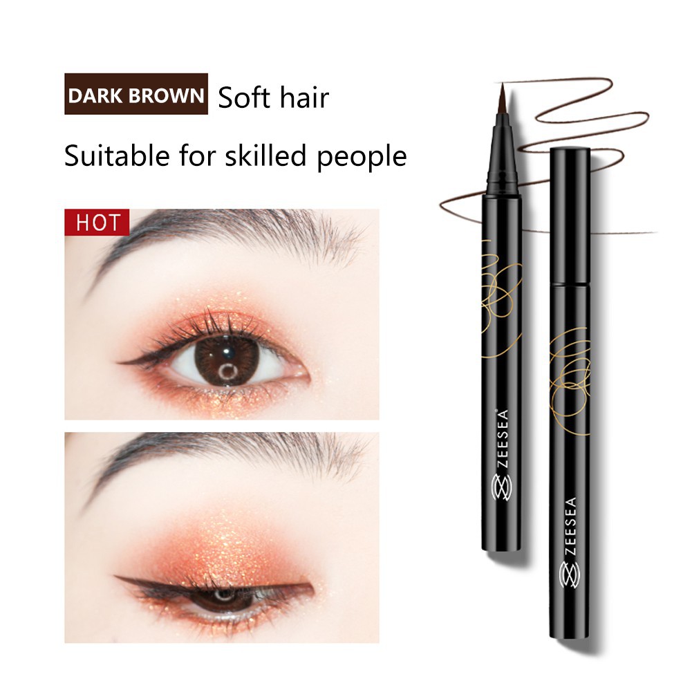 ZEESEA Waterproof Eyeliner Long Lasting Highly Pigmented Eye Makeup Sweatproof Quick-Dry No ...