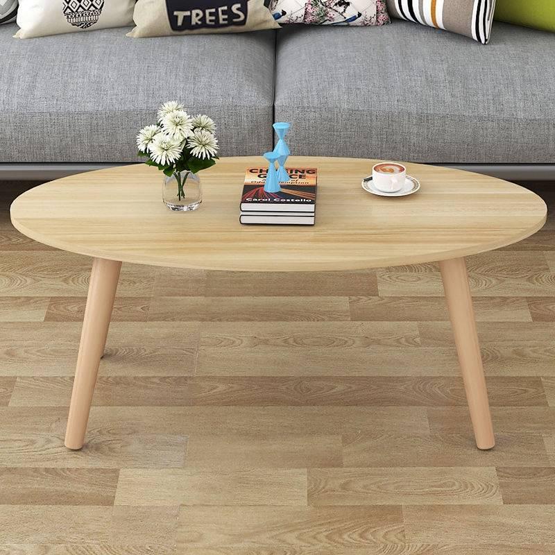 Oval Table Minimalist Style Waterproof Desktop Coffee Table Living Room ...