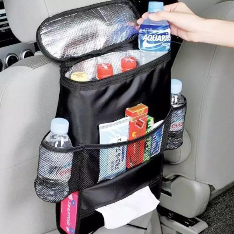 MAS AUTO Car Auto Seat Back Multi-Pocket Storage Cool Hot Bag Organizer ...