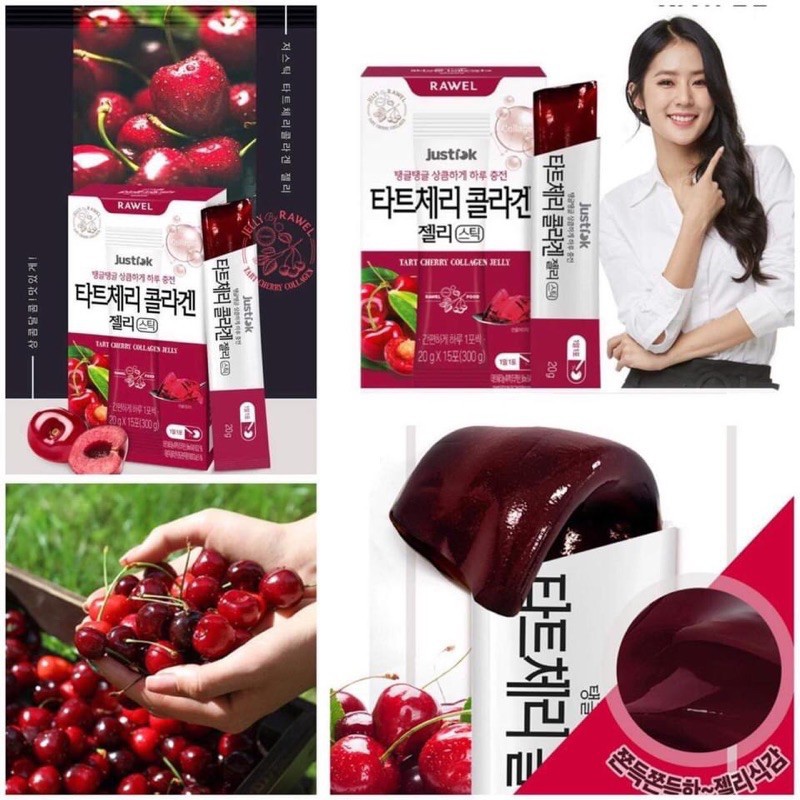 RAWEL Collagen Jelly Cherry White Clear Anti-Aging Anti-Inflammatory Is ...