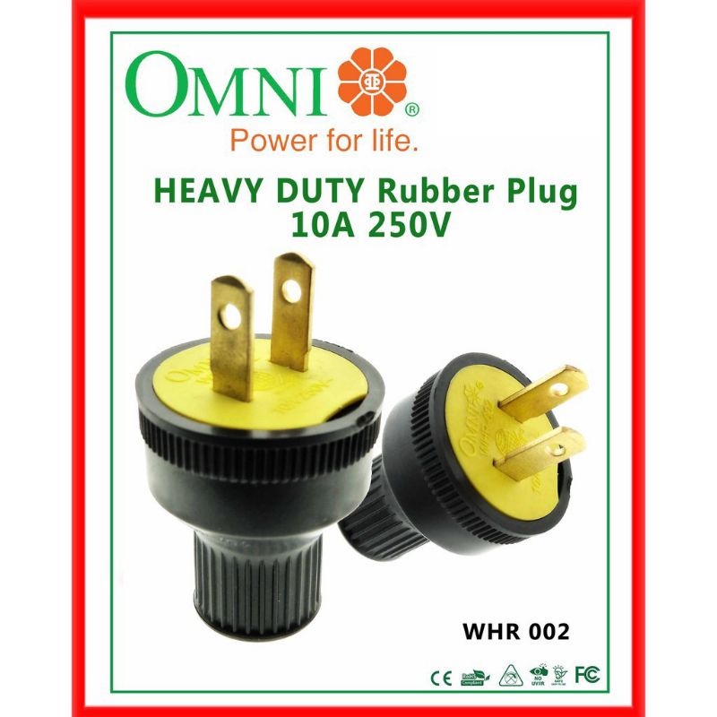OMNI HEAVY DUTY RUBBER PLUG WHR-002 | Shopee Philippines