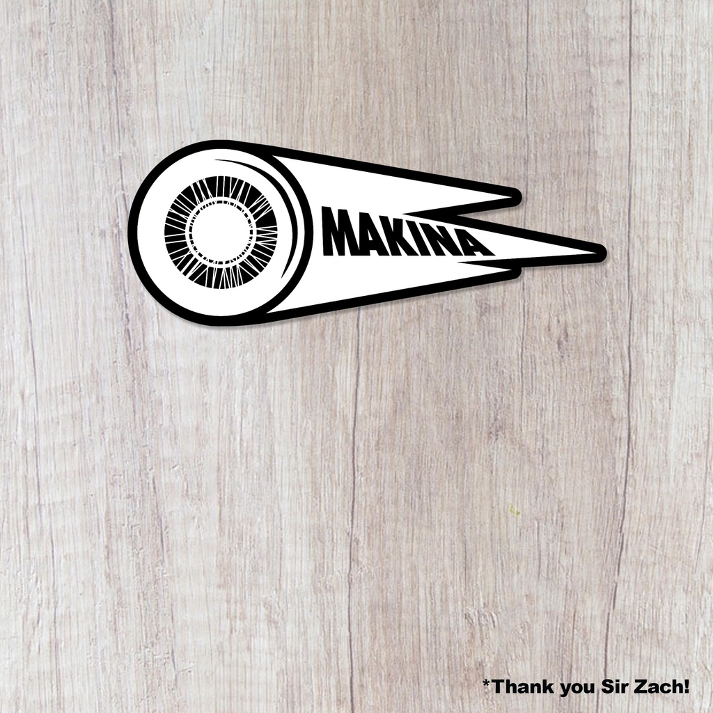 Makina Moto Logo, vinyl sticker (Fan made only) | Shopee Philippines
