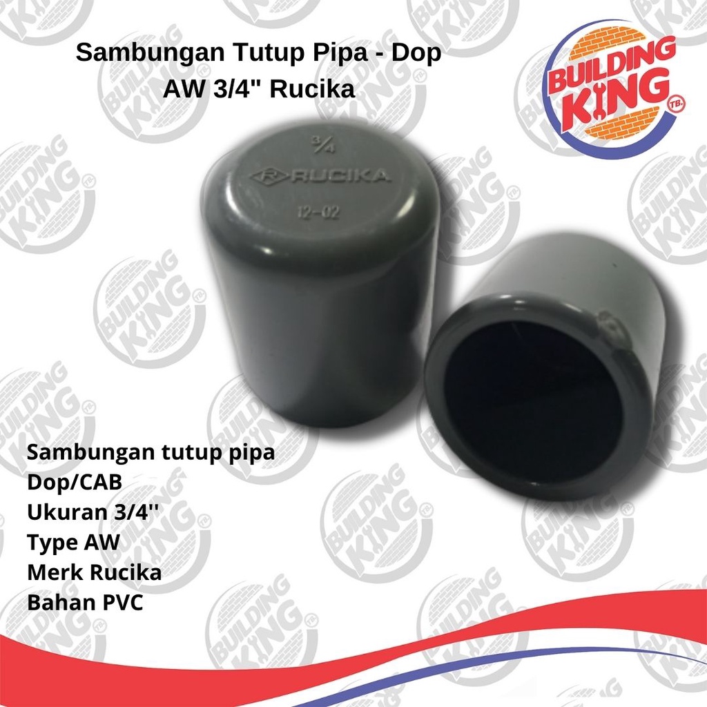 3/4'''inch AW Hubcap Connection - Rucika PVC Pipe End CAP Fittings ...