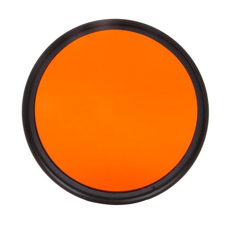 Round Orange Lens Color Filter Suitable for SLR Micro SLR Camera ...