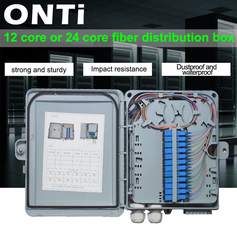 FTTH fiber optic distribution box 24 core Napbox fiber optic cable ...