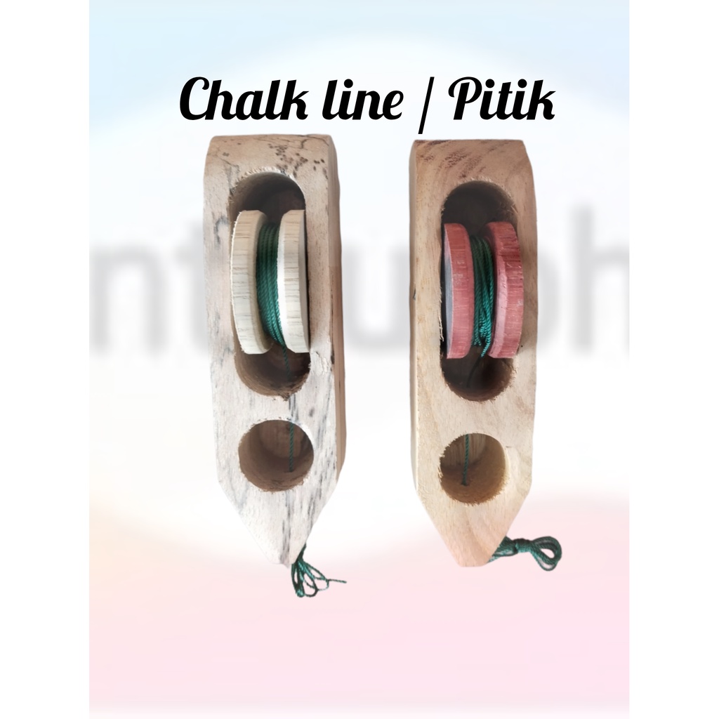 Chalk Line Reel / Pitik Wooden Made Locally Handmade (Sold Per Pc ...