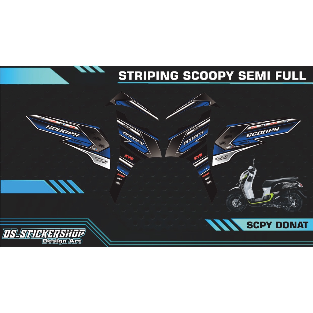 Striping SCOOPY DONUT VARIATIONS/STRIPING SEMI FULL SCOOPY DONAT ...