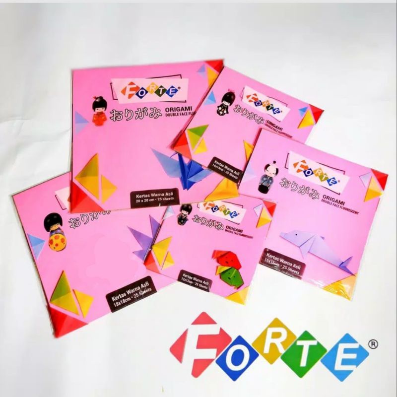 Origami Forte/Reversible folding paper 20x20 (1pad/25lbr) | Shopee ...