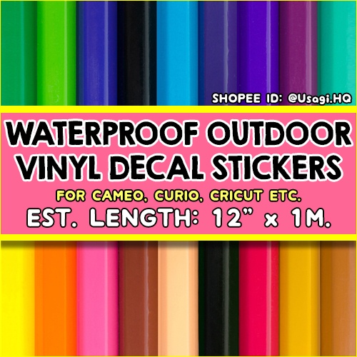 ONHAND! (12" x 1m) Waterproof Outdoor Vinyl Decal Stickers for ...