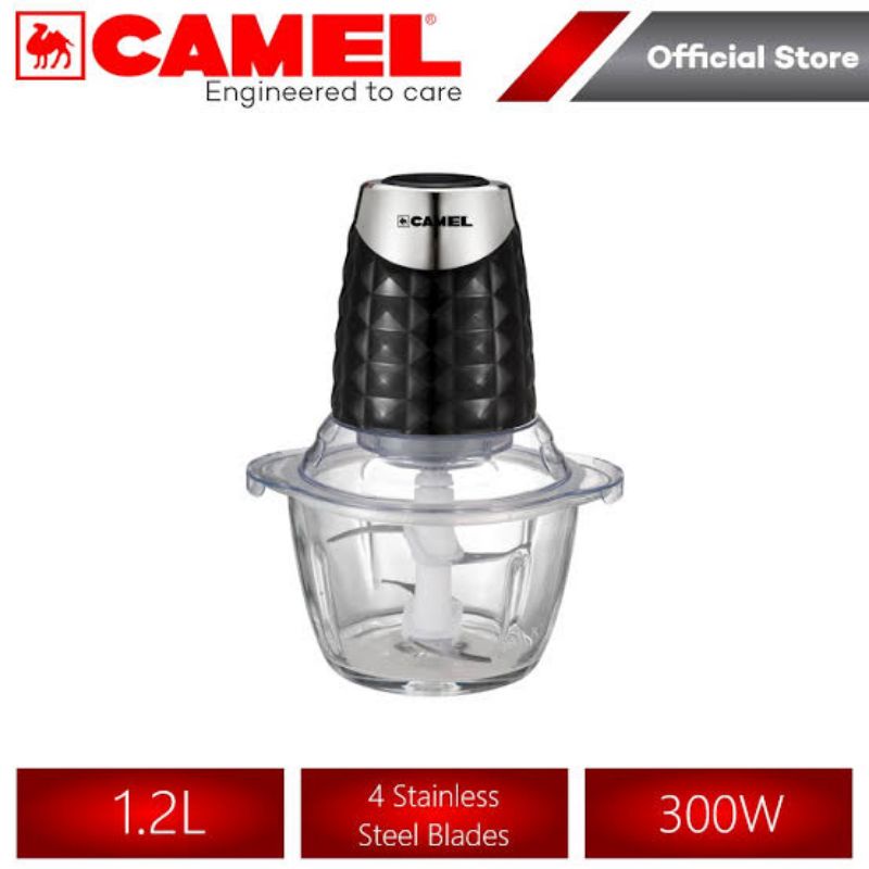 Camel Food Chopper 1.2L CFC1201G CFC-1201G black/white/pink (Houseware Express) | Shopee Philippines