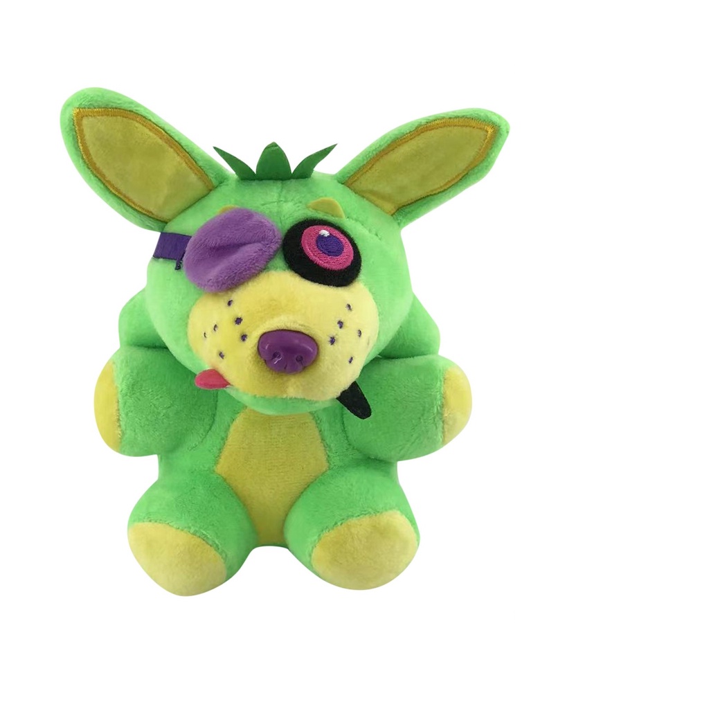 Five Nights at Freddy's Nightmare Foxy Green Yellow Soft Plush Stuffed ...