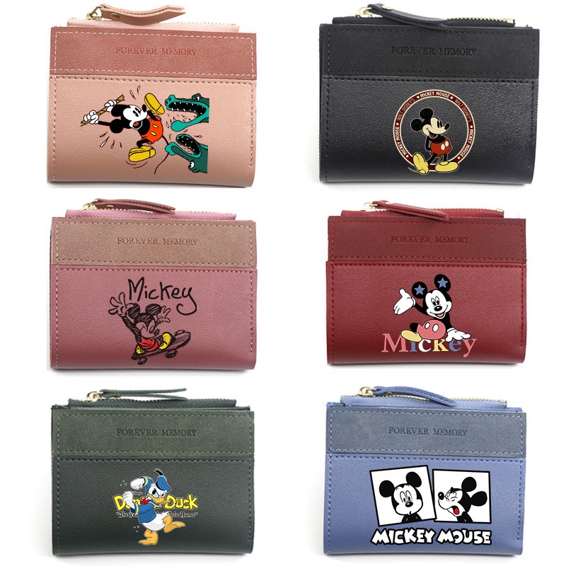 Mickey Mouse Wallet for Women Card Holder Wallet for Men Coin Purse ...