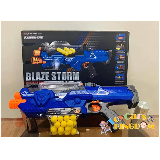 Toys Blaze Storm Battery Operated Soft Ball Gun with 20 pieces of soft ...