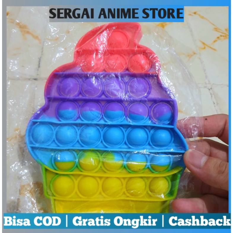 Pop It Ice Cream Macaron Boba Cup & Ice Cream Variant | Popit Colorful ...