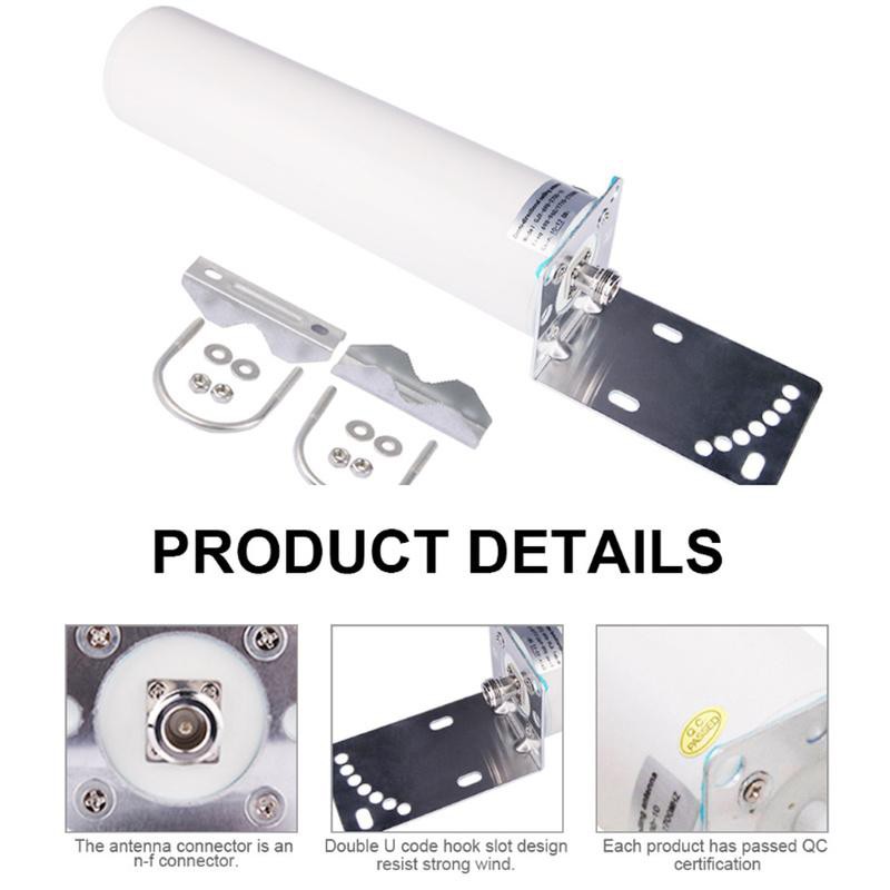 4G LTE Outdoor Barrel Antenna Dual Interface SMA Connector External ...