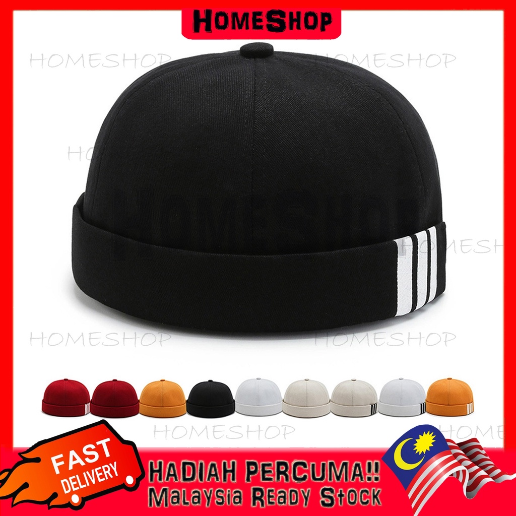 HomeShop Topi Kopiah Viral Trend Baru Songkok Roll Beanie Cap Ustad Abdul Somad Baru Haji Umrah ...