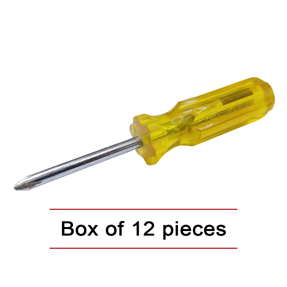 UNIQUE 2" Philips Screwdriver with Plastic Handle (Box of 12 pieces ...